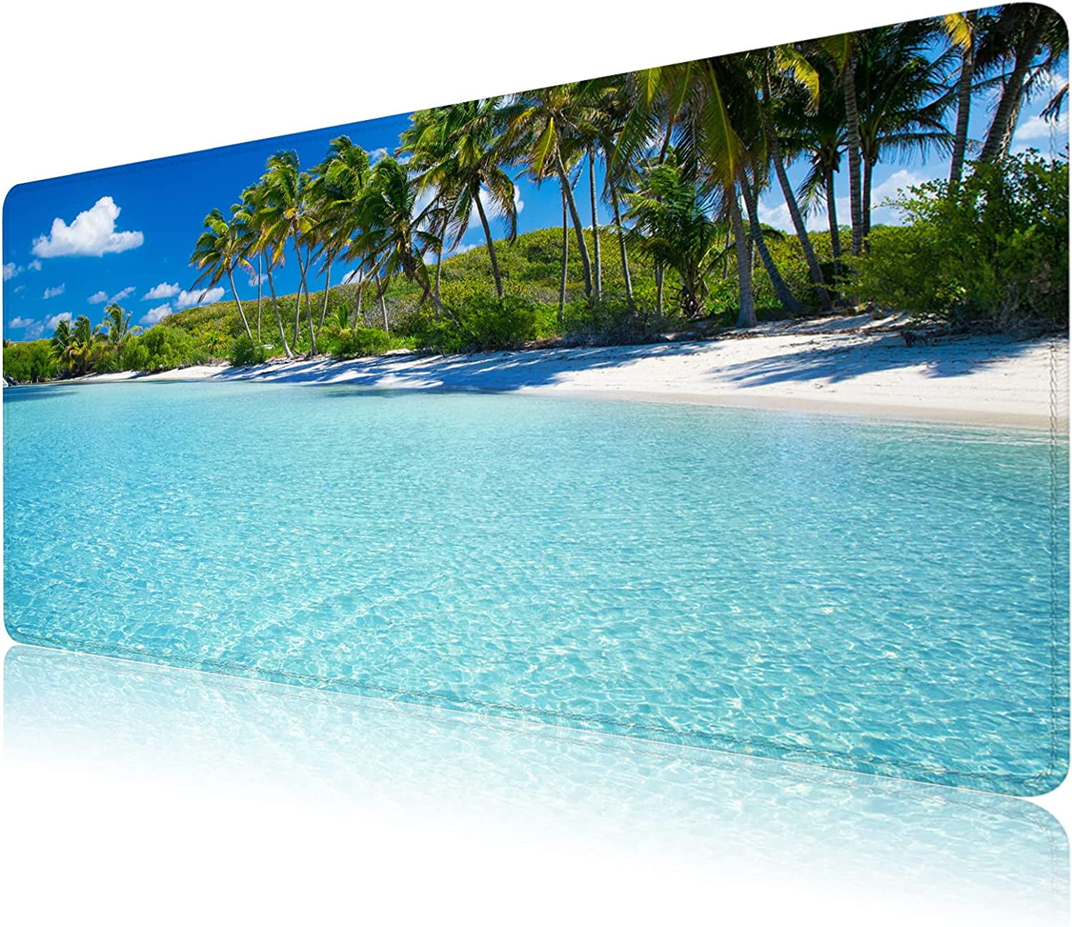 Beach Mouse Pad Ocean Theme Large Gaming Mouse Pad XXL 35x15.7x0.12 ...