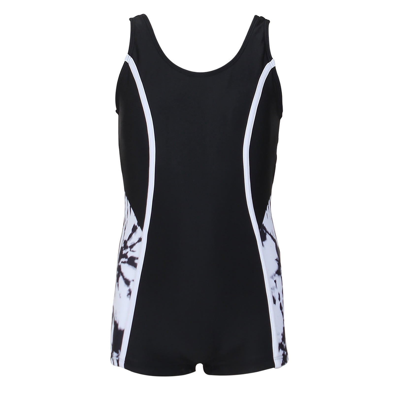 Click here for Wenxiaoo Teen Girls One Piece Swimsuit Striped Ruf... prices