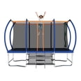 8x14FT Rectangle Trampoline Outdoor, Recreational Trampolines with ...