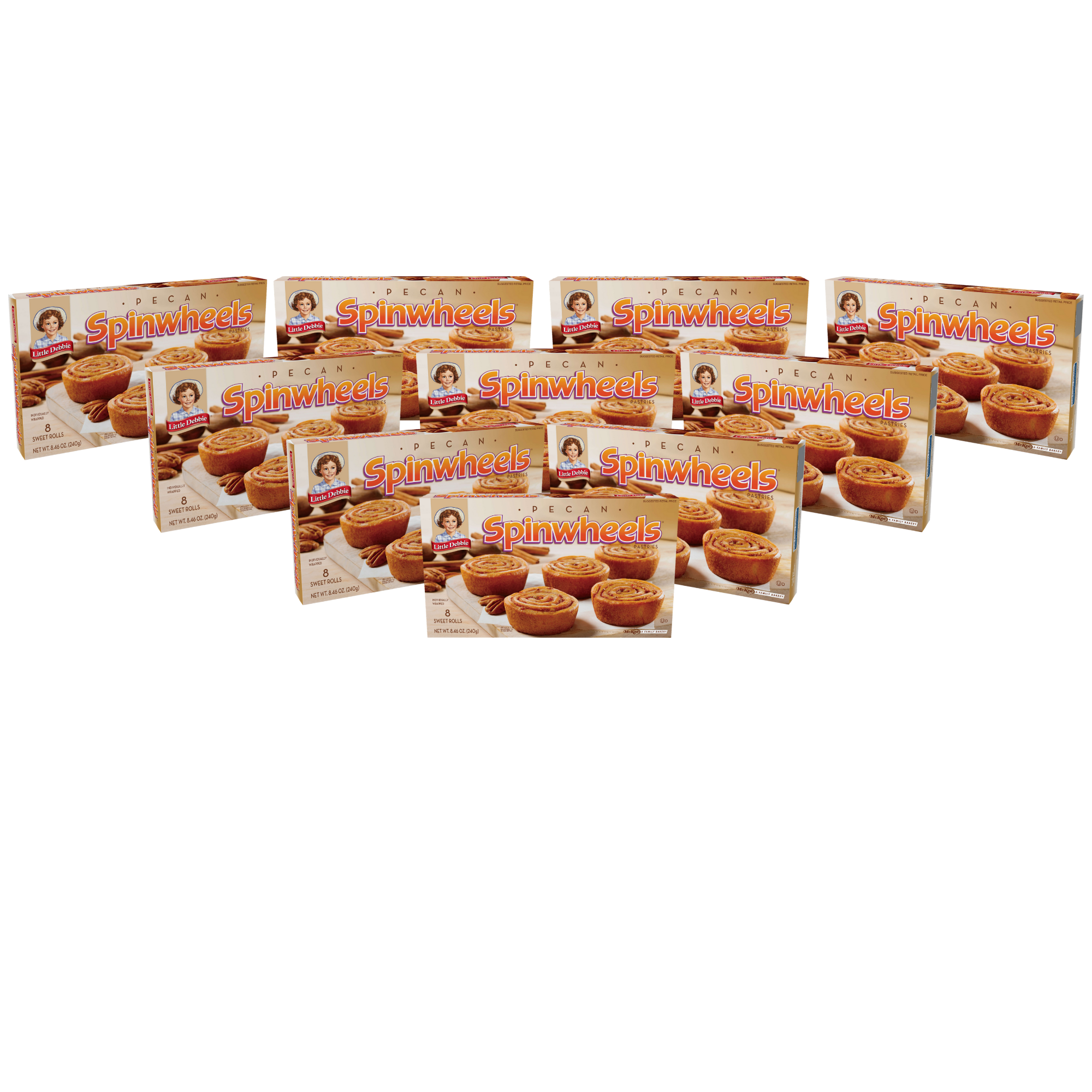 Little Debbie Pecan Spinwheels, (10-Boxes) - Walmart.com