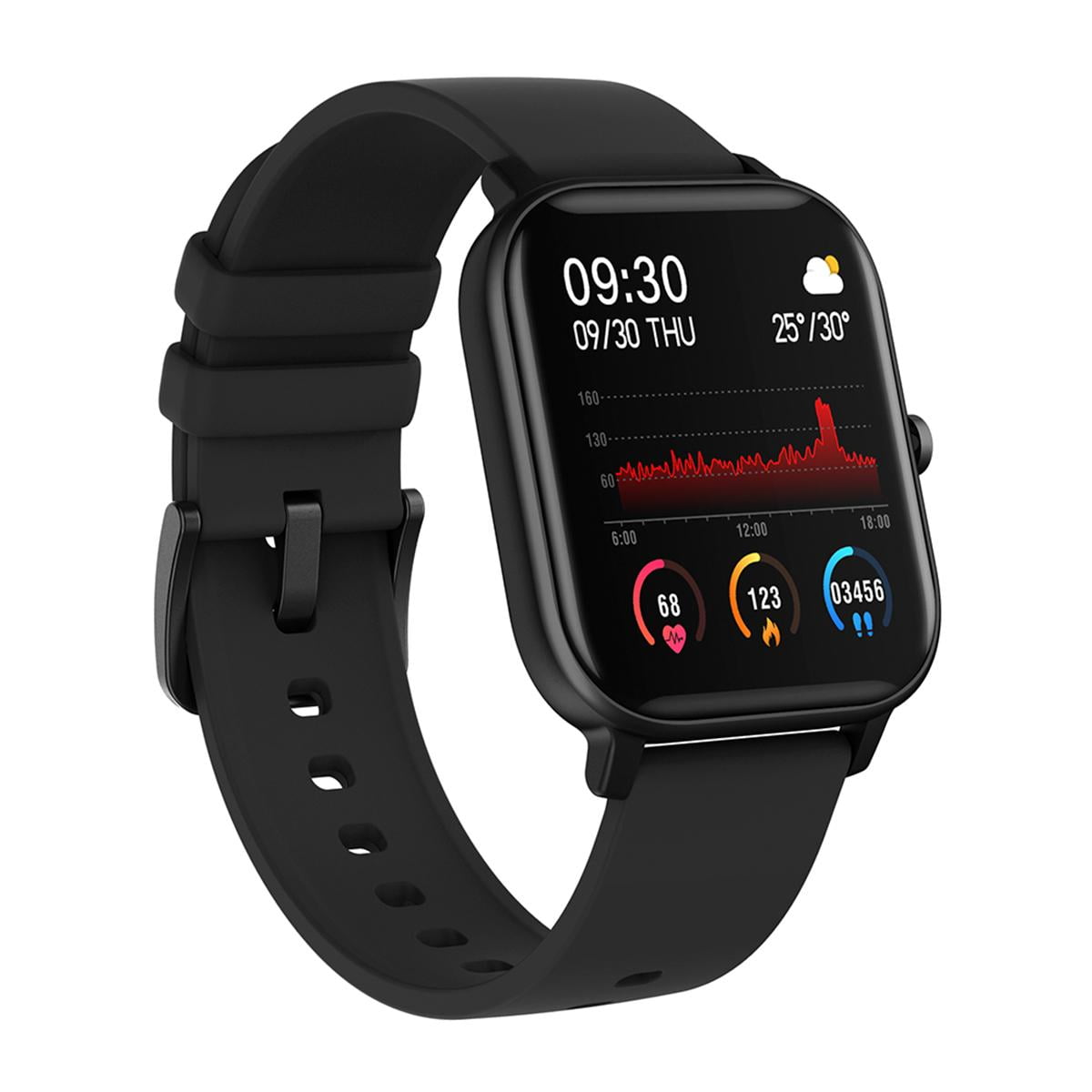 Smartwatch P8 Pantalla Touch Completa MultiDeportes iOS/Android negro ...