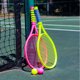 TychoTyke Kids Tennis Racket Play Set 2 Rackets and Balls Outdoor Pink ...