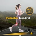 Under Desk Treadmill 2.5HP Slim Walking Treadmill 265LBS - Electric ...