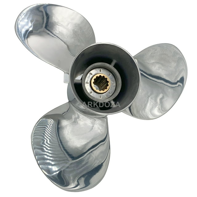Propeller 11 3/8x12 for Yamaha Outboard 40-55HP Stainless Steel 13 ...
