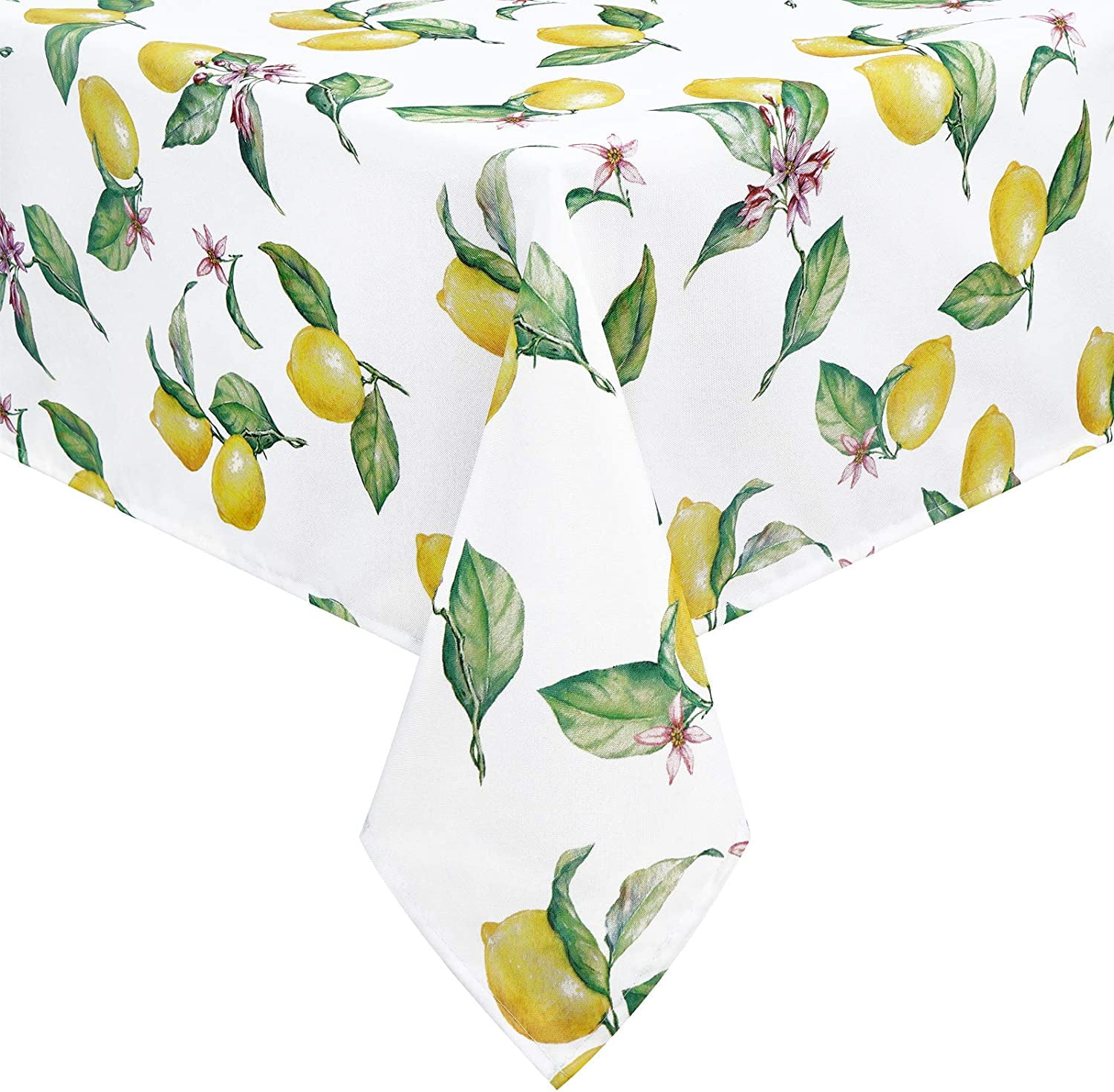 Lemon Tablecloth, Yellow Lemons Table Cloth for Spring Summer ...