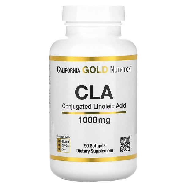 Suplemento California Gold Nutrition CLA 1000 mg 90 cápsulas blandas ...