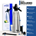 ICO, Soda Maker, 1 Quart, Carbonated Water Machine for Sparkling Water ...
