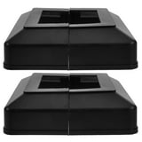 Qiysamall 2pcs Column Wrap For Porch Railing Post Cap Fence Post Sleeve ...