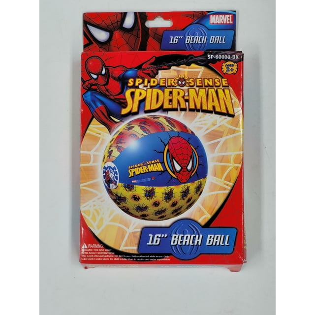 Spider-Man Inflatable Beach Ball 16" - Walmart.com