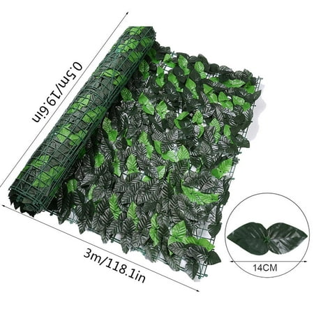 Artificial Leaf Screening Roll Artificial Ivy Fence Screen Artificial ...
