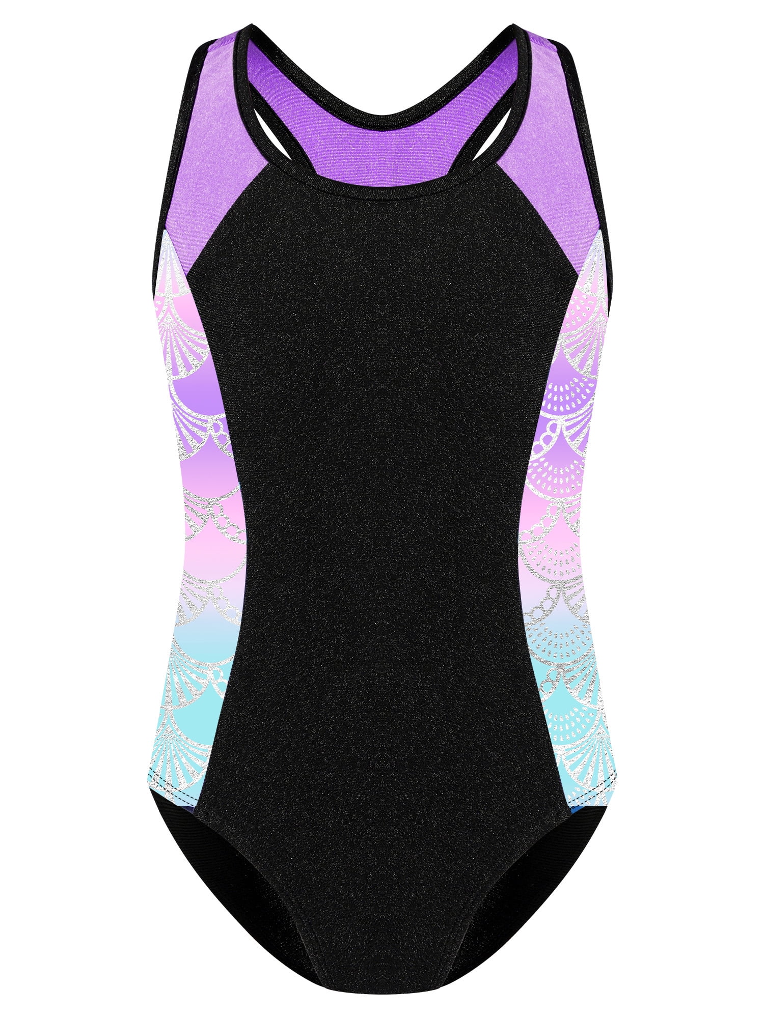 Yeahdor Girls One-piece Swimwear Colorful Prints Surfing Bodysuit ...