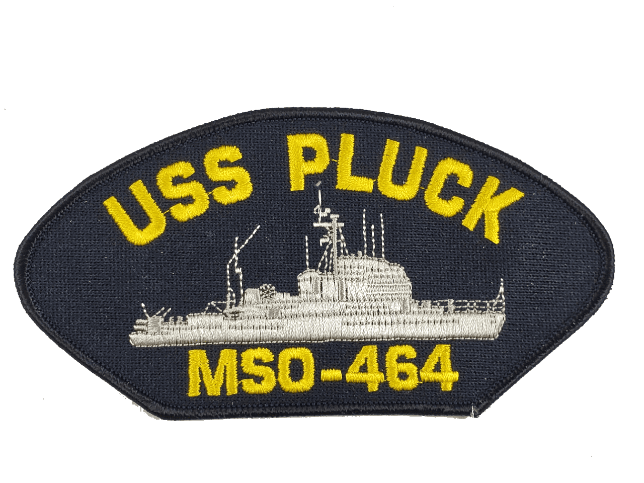 USS Pluck MSO-464 Ship Patch - Great Color - Veteran Owned Business ...