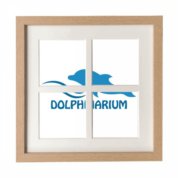 Blue Ocean Swimng Dolphin Pattern Frame Wall Tabletop Display 4 ...