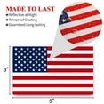 Anley US Flag Decal 5x3 inch Patriotic Reflective Stars Stripe Car ...