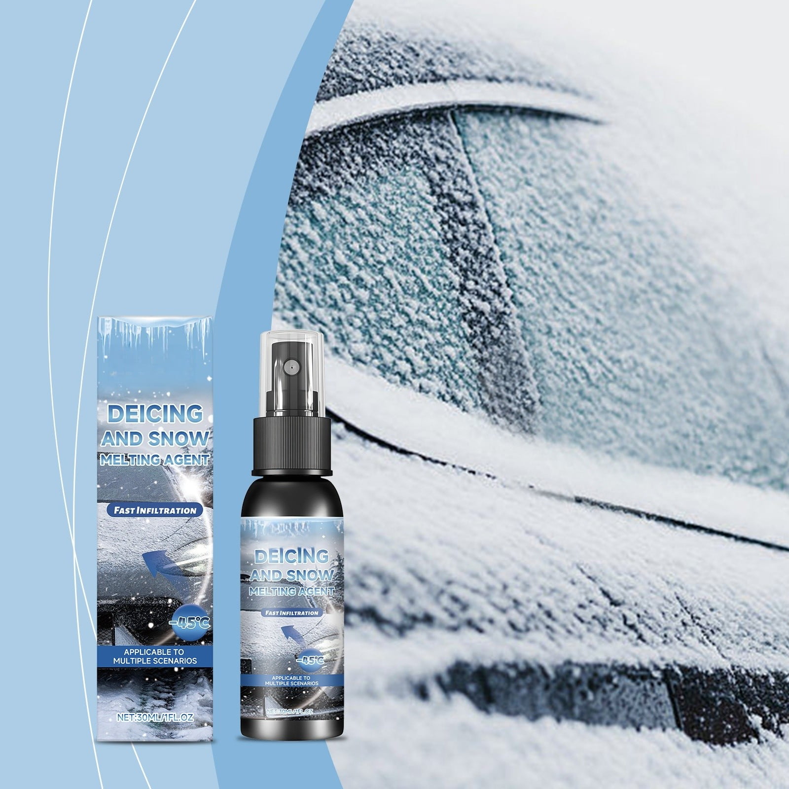 Click here for Uhnmki Automotive Ice Melter Spray Fast Acting Win... prices