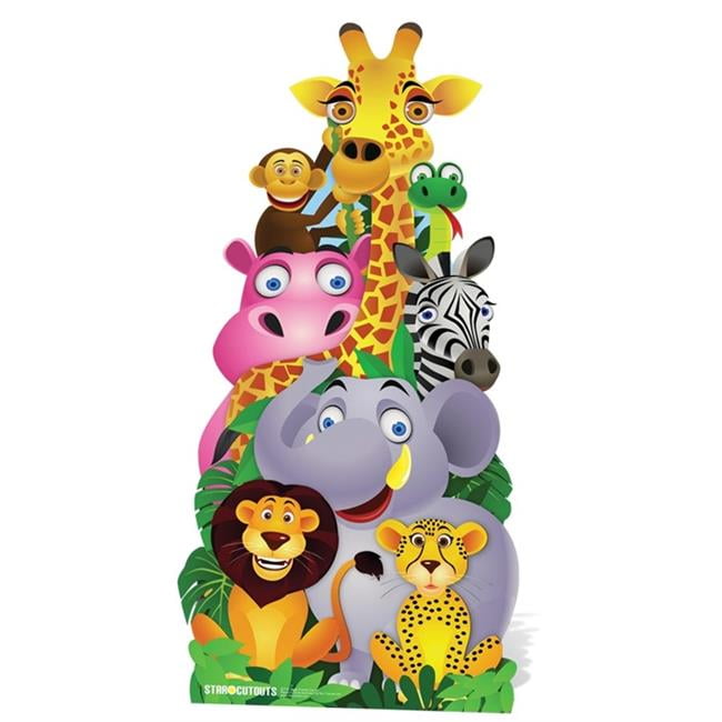 Jungle Pile Up Cardboard Cutout Cardboard Cutout - Walmart.com