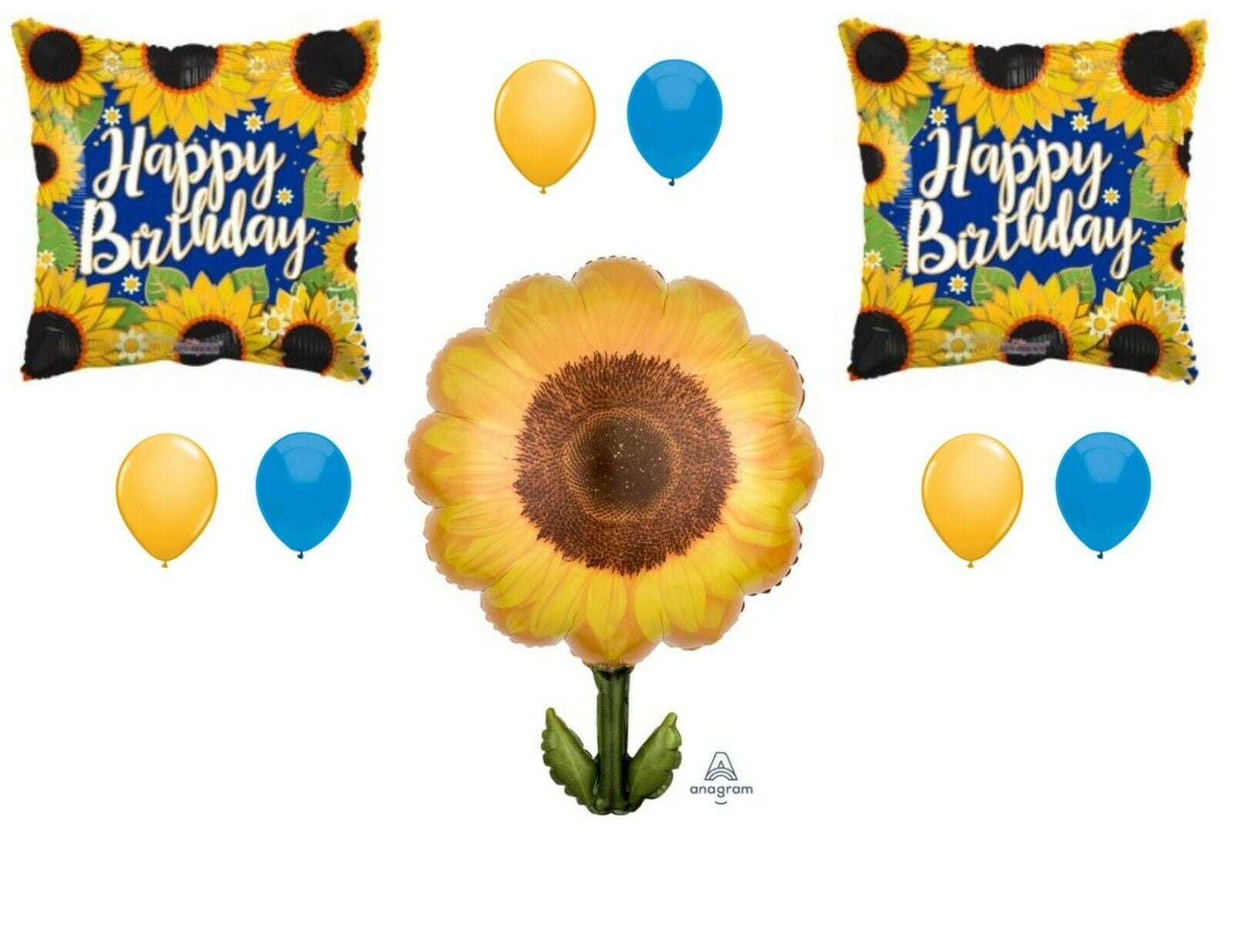 NEW! Sunflowers Birthday Party Balloons Decorations Supplies Fall ...