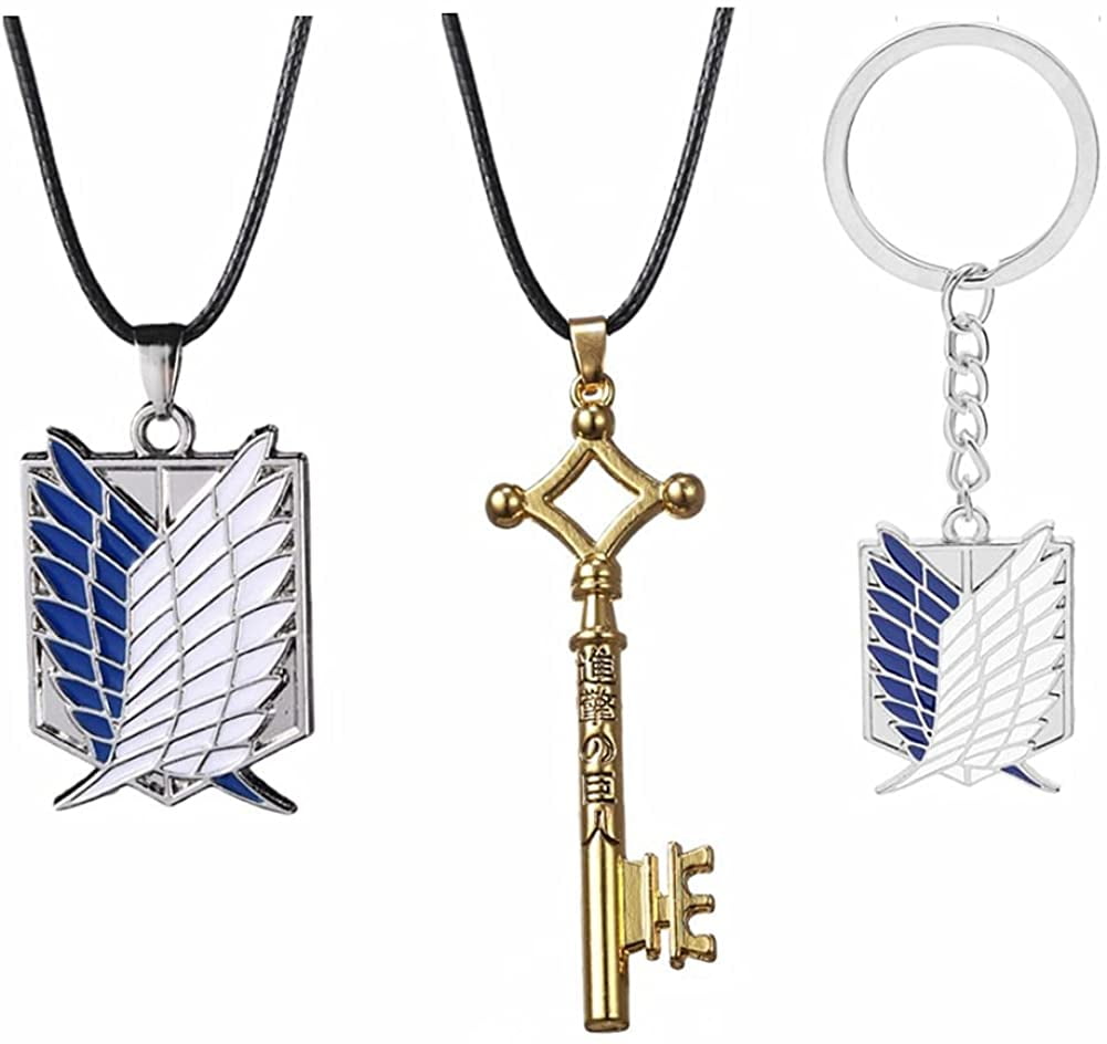 Attack On Titan Necklace Aot Anime Necklaces Shingeki No Kyojin Eren ...