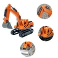 B Realistic Tracked Excavator Construction Vehicle Toy With Moving ...