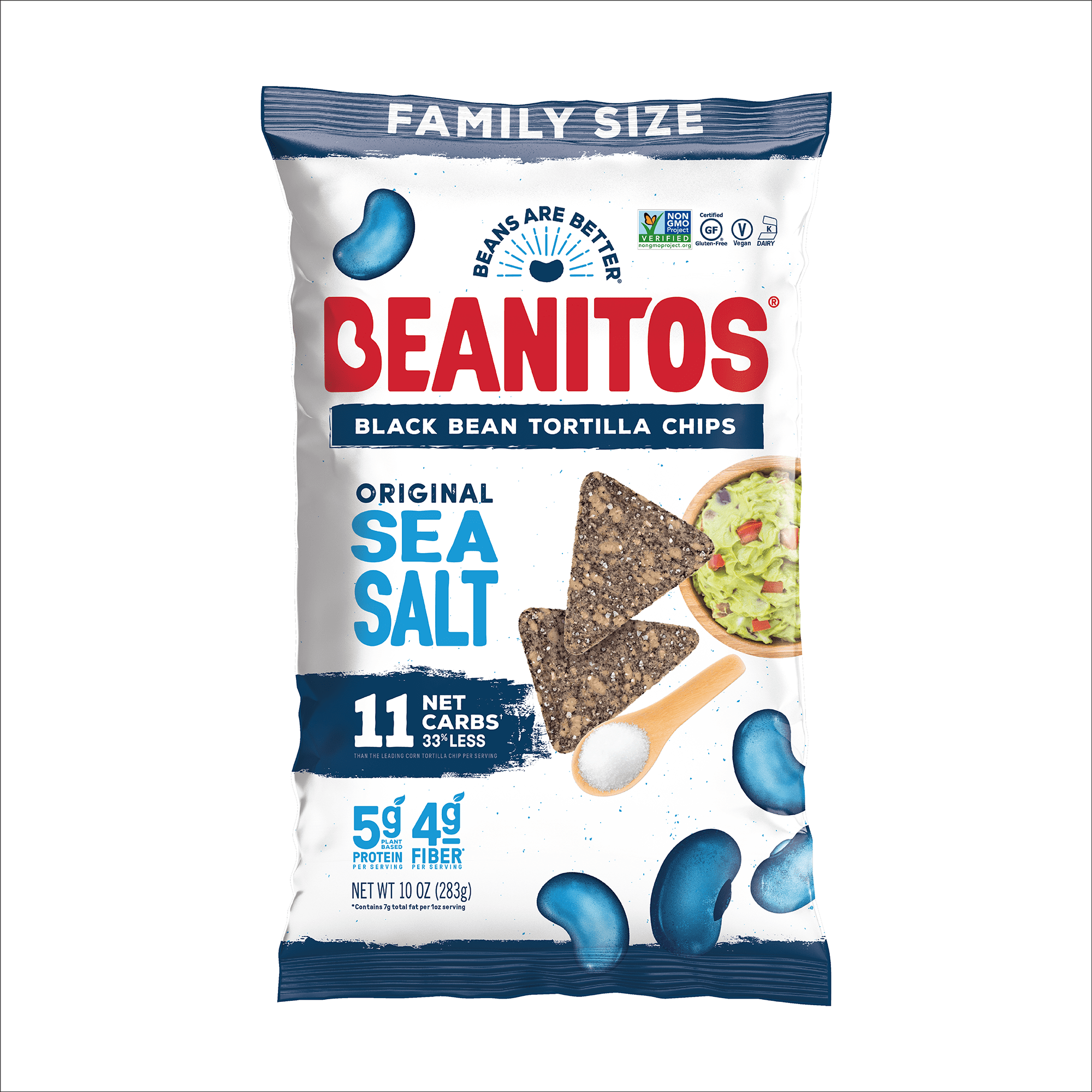 Beanitos Black Bean Sea Salt 10 oz. - Walmart.com