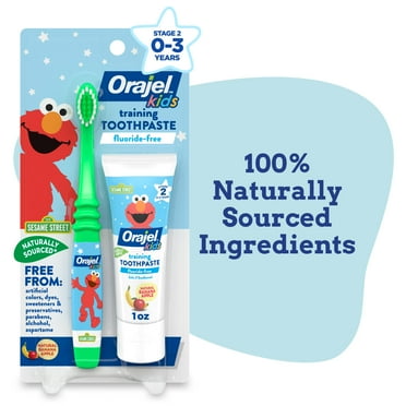 Crest Training Toothpaste and Toothbrush Bundle for Kids, Fluoride Free ...