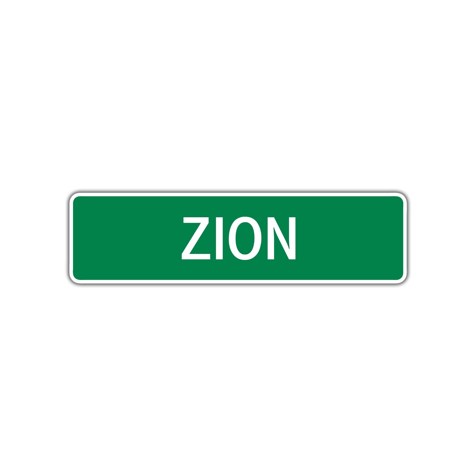 Zion Girls Children Name Letter Printed Label Indoor Outdoor Wall ...
