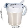 ABCISI Sauce Gravy Pot with Handle, 304 Stainless Steel Thermal ...
