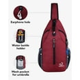 WATERFLY Sling Bag Sling Crossbody Bag Daypack for Walking Travel ...