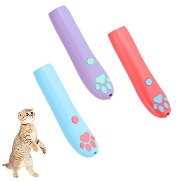 Cat Toy Cat Catch Interactive Red Fish Led Light Exercise Chaser Toy ...