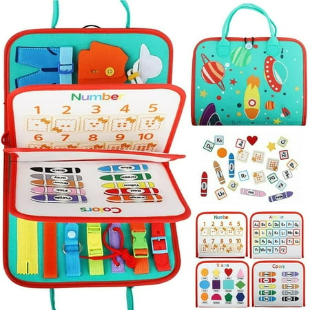 POINTERTECK Toddler Busy Board Basic Life Skills Learning Early ...