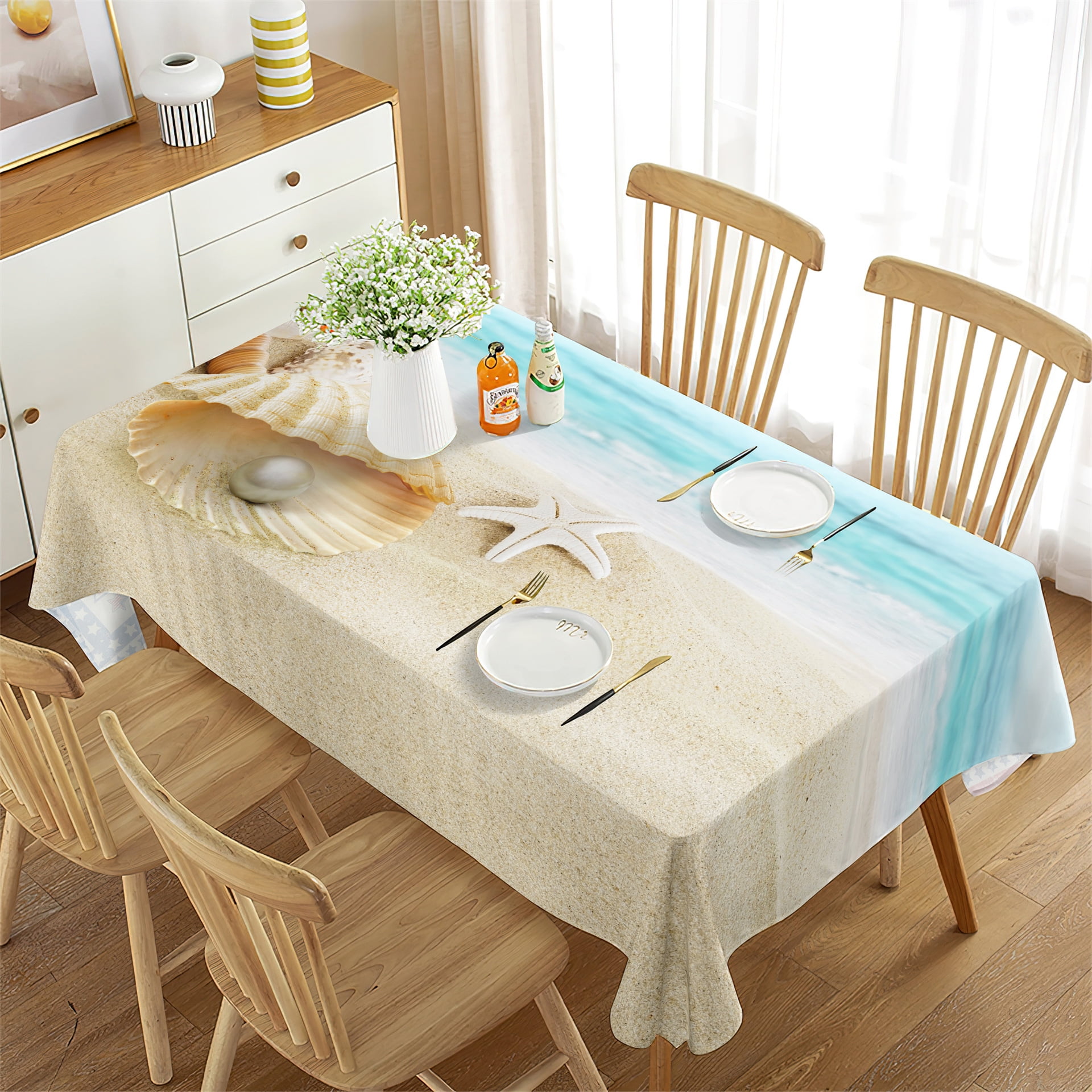 Click here for Nobrand Tablecloth Tablecloth Waterproof Seaside B... prices