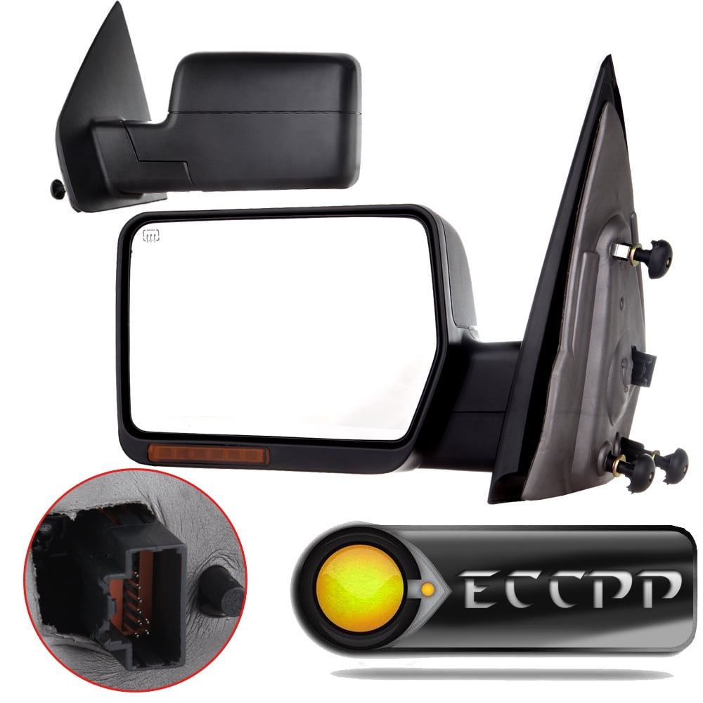 ECCPP Towing Power Adjusted Heated Turn Signal Light Mirrors fit for ...