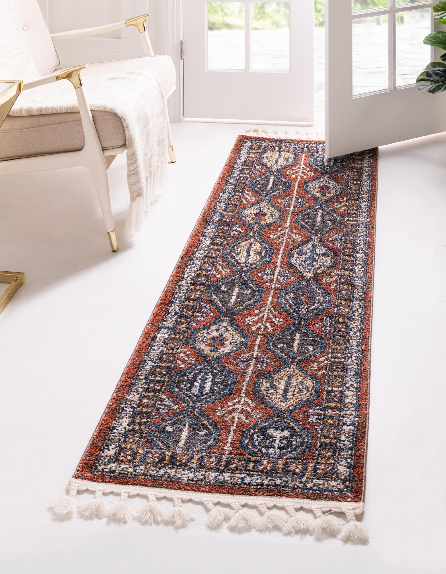 Rugs.com Aramis Collection Rug – 6 Ft Runner Rust Red Medium Rug ...
