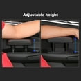 Adjustable Car Armrest Left Elbow Support: Leather Arm Rest Pads ...