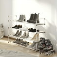 Shoe Rack - 4-Tier Shoe Organizer for Closet, Bathroom, Entryway ...