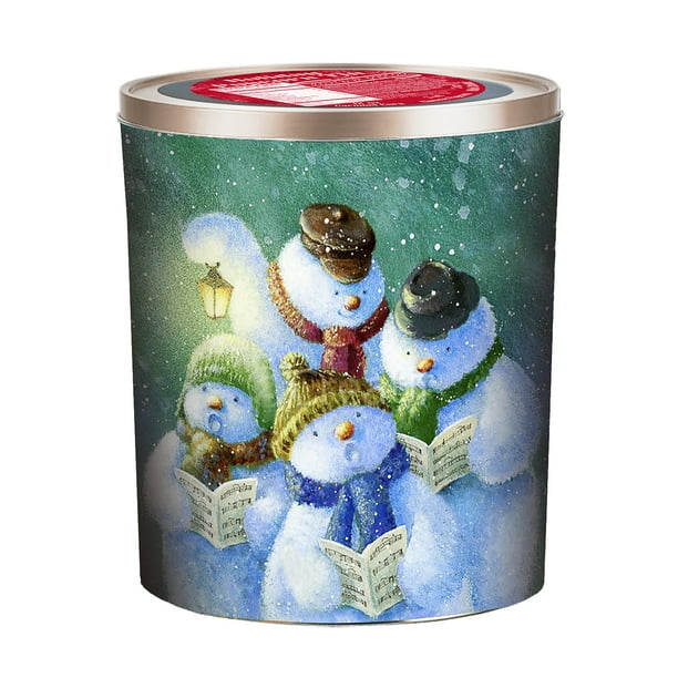 Hickory Farms Gourmet Select Singing Snowman Assorted Popcorn Tin, 18 ...