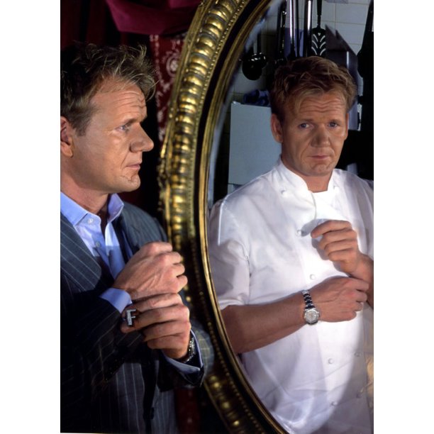 Gordon Ramsay Poster Chef Mirror Art Poster 24x36 Multi-Color Square ...