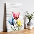 Colorful Tulips Canvas Wall Art for Living Room, Country Flowers Poster ...