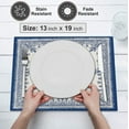 Ruvanti Placemats 100% Cotton 13x19 inch, Dining Table Placemats Set of ...