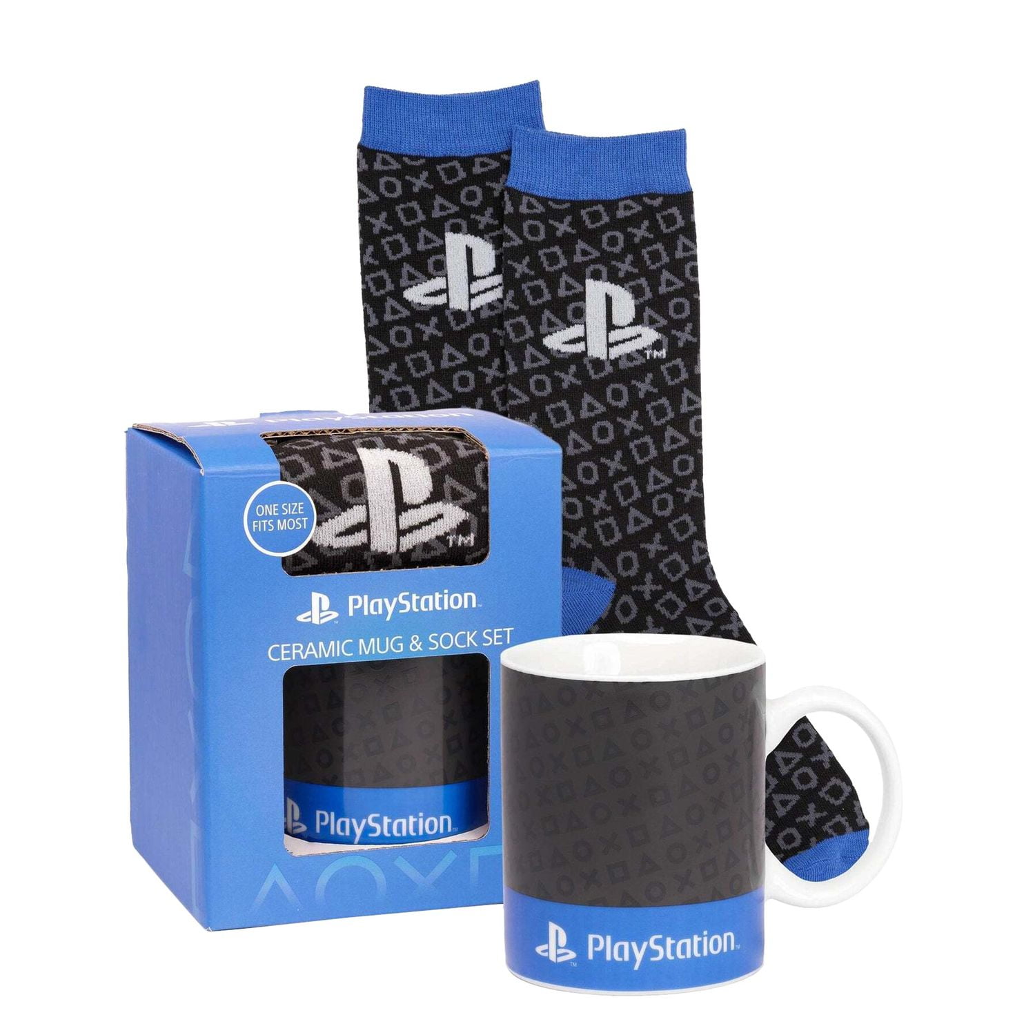Click here for Playstation Boys/Girls Logo Mug And Sock Set One S... prices