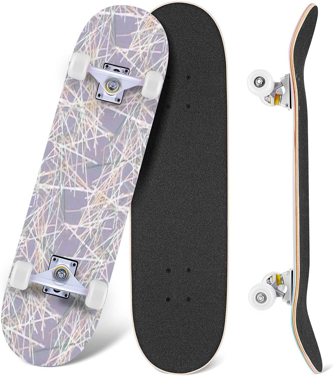 Prxcm Skateboard Complete for Beginners Adults Teens 31 x 8" Modern ...