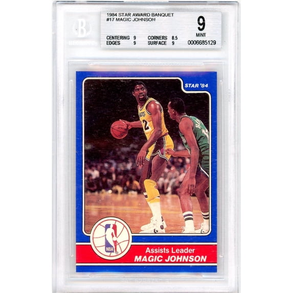 1984 Star Award Banquet Magic Johnson LL #17 BGS 9 - Walmart.com
