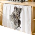 Cola Sitting on The Toilet Thinking Cabinet Curtains 35" W x 35" L ...