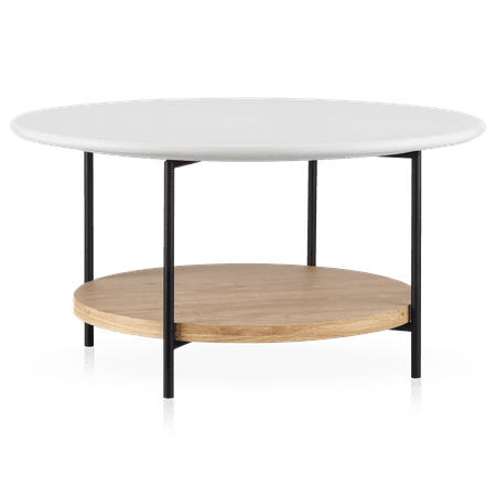 Bouclair White Metal and Stone Effect Coffee Table - Walmart.ca