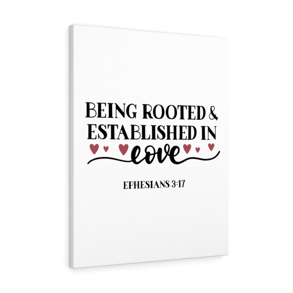 Scripture Walls Established In Love Ephesians 3:17 Bible Verse Canvas ...