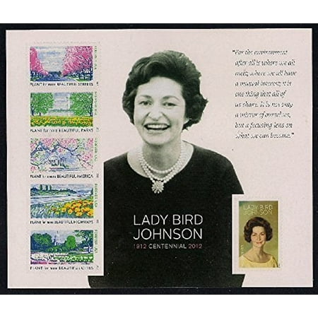 USPS Lady Bird Johnson Collectible US Postage Forever Stamps Sheet ...