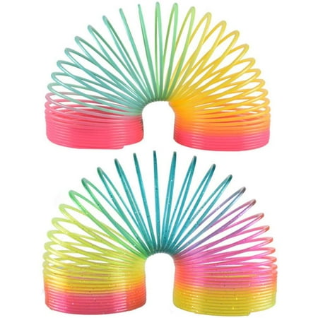 JOYWEI Rainbow Spiral Coil Rainbow Spring Coil Toy Mini Rainbow Springs ...