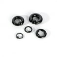 QQTDFG 1 Pair Surgical Steel Captive Bead Nose Rings Large Ear Gauge Septum Piercing-Black-12G ...