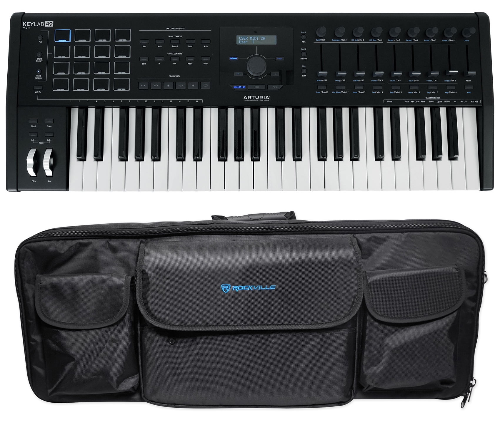 Arturia KeyLab 49 MkII 49-Key Studio Recording Keyboard Controller in ...