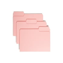 Smead Colored File Folders 1/3-Cut Tabs Pink 100/BX Letter (12643 ...